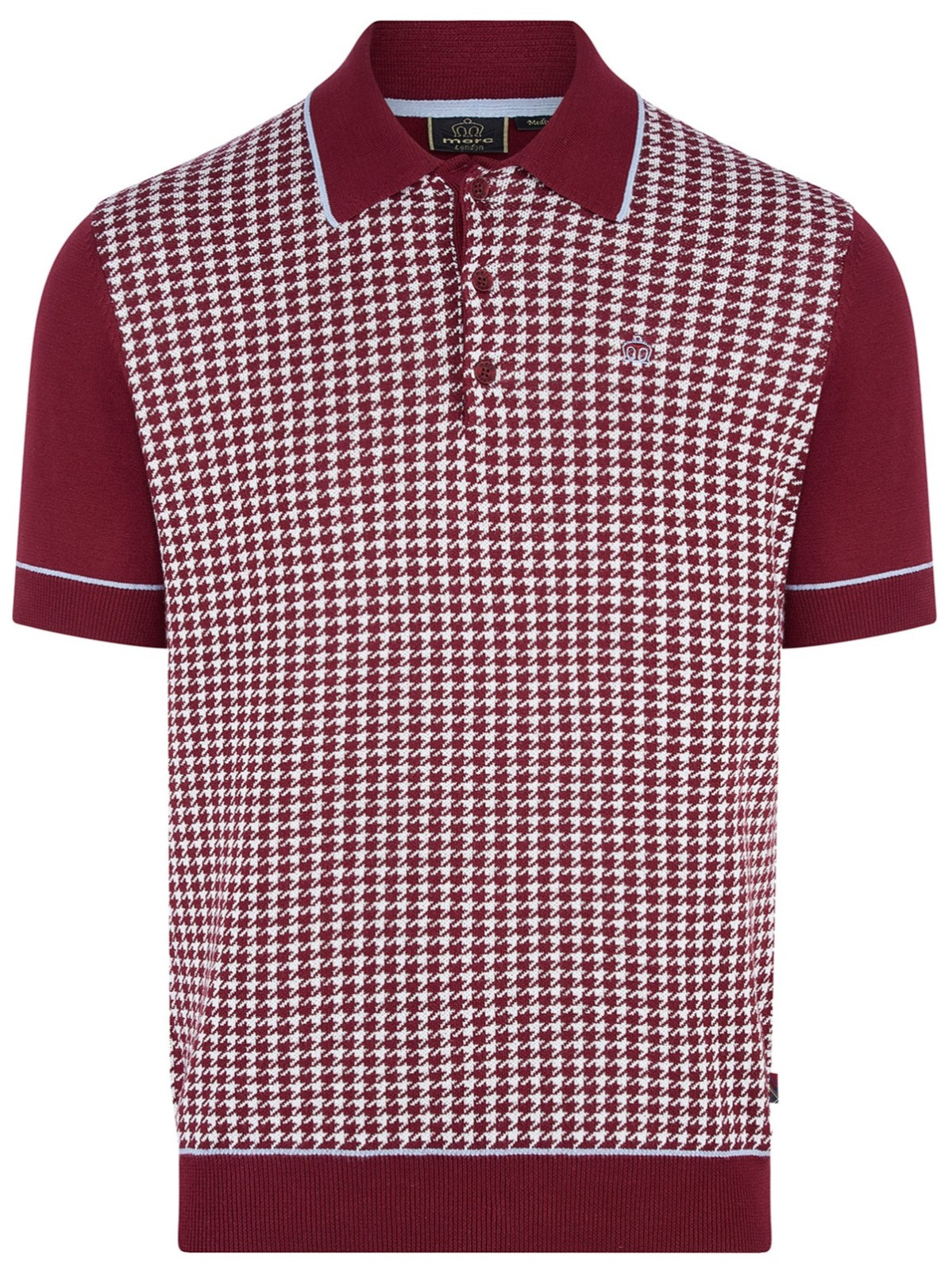 Трикотажное (вязаное) Поло Merc Cavendish, burgundy (оттенка бургунди с ...